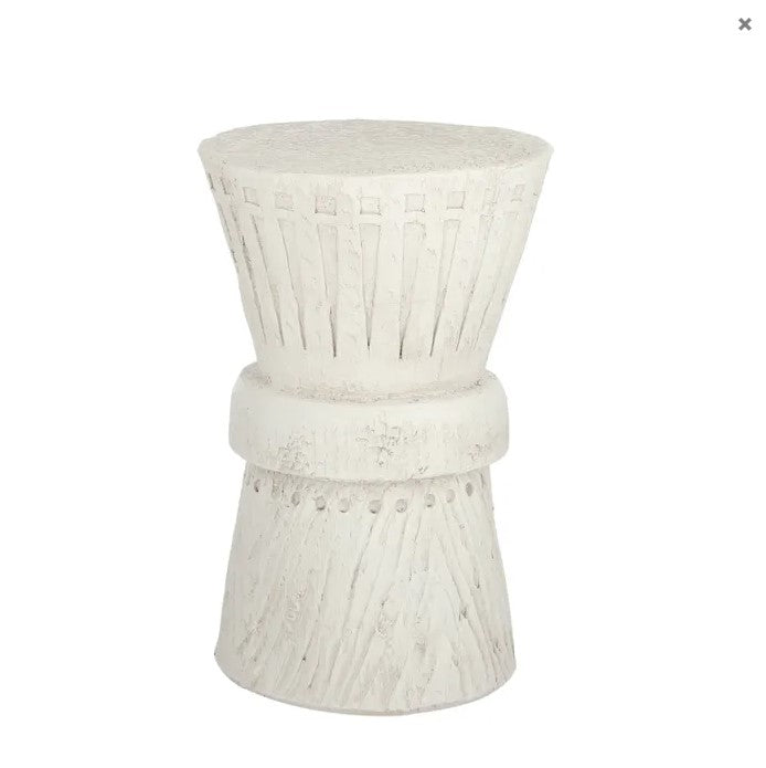 Aspen Composite Stool White | Side Table – BohoAbodeOnline